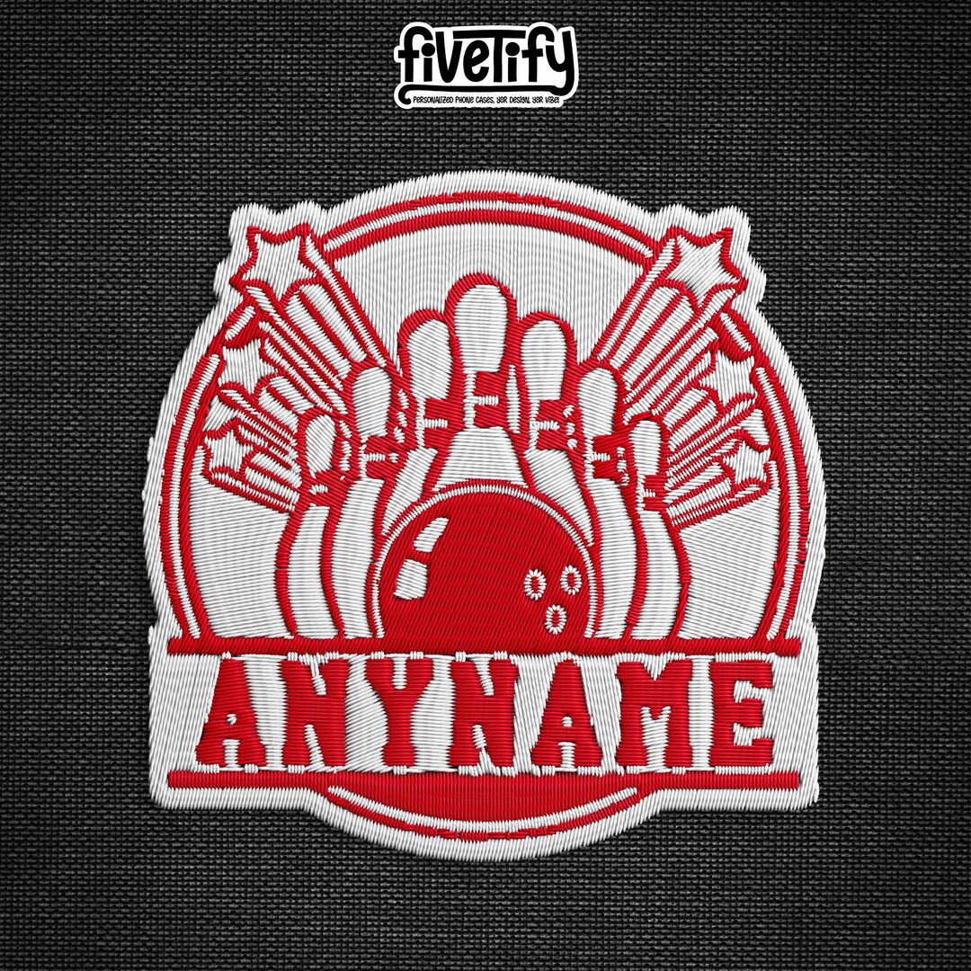 Custom Bowling Name Patch, Personalized Bowling Sports Name, Bowling ...