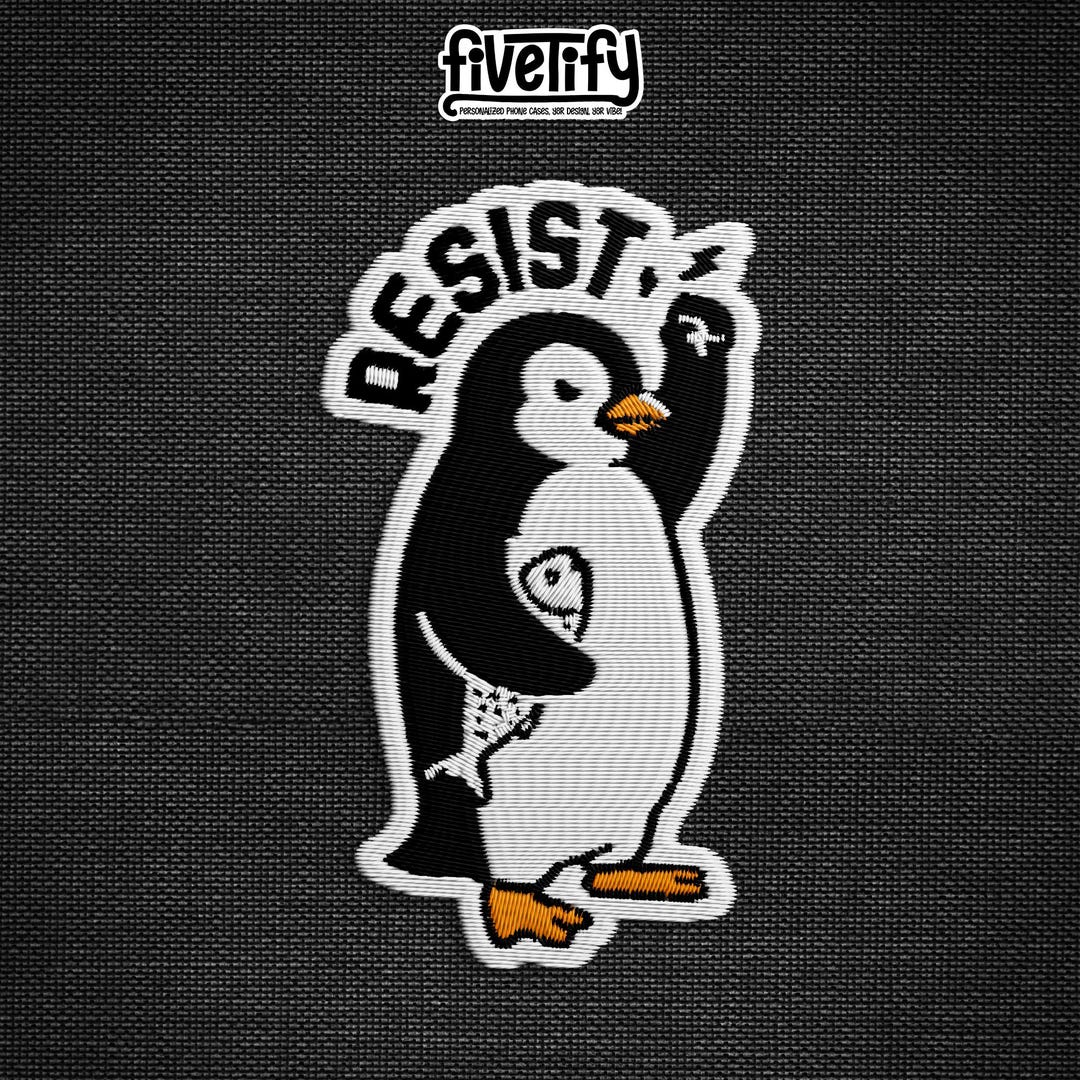 Penguin Political Humor Patch, Funny Resistance Liberal LGBTQ Trans ...