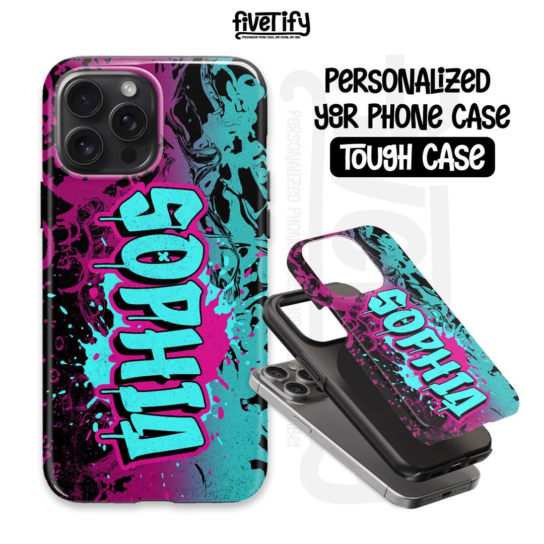 Personalized Graffiti Name Phone Case, Custom Name Case, Street Art ...