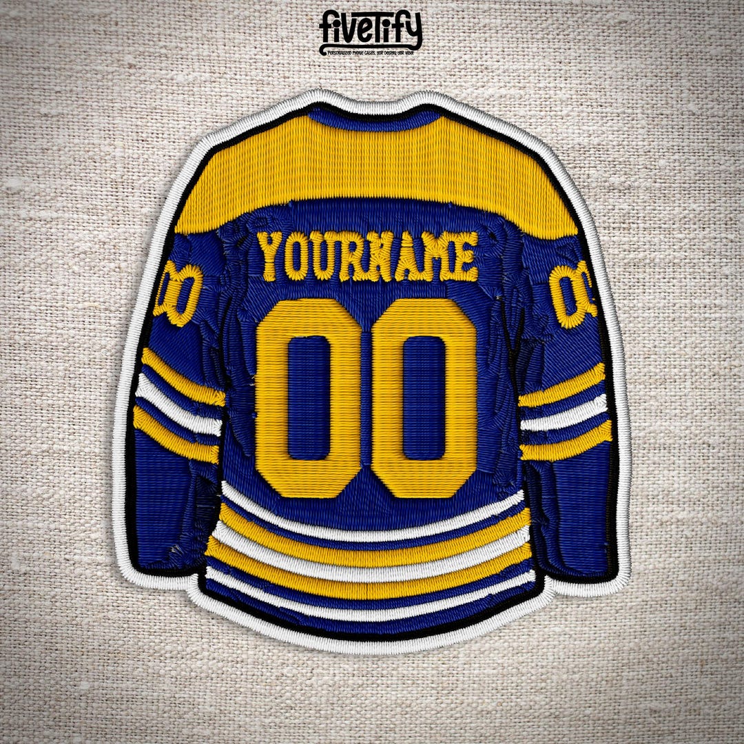 Custom Hockey Backside Patch Personalized Hockey Name Number Embroidery ...