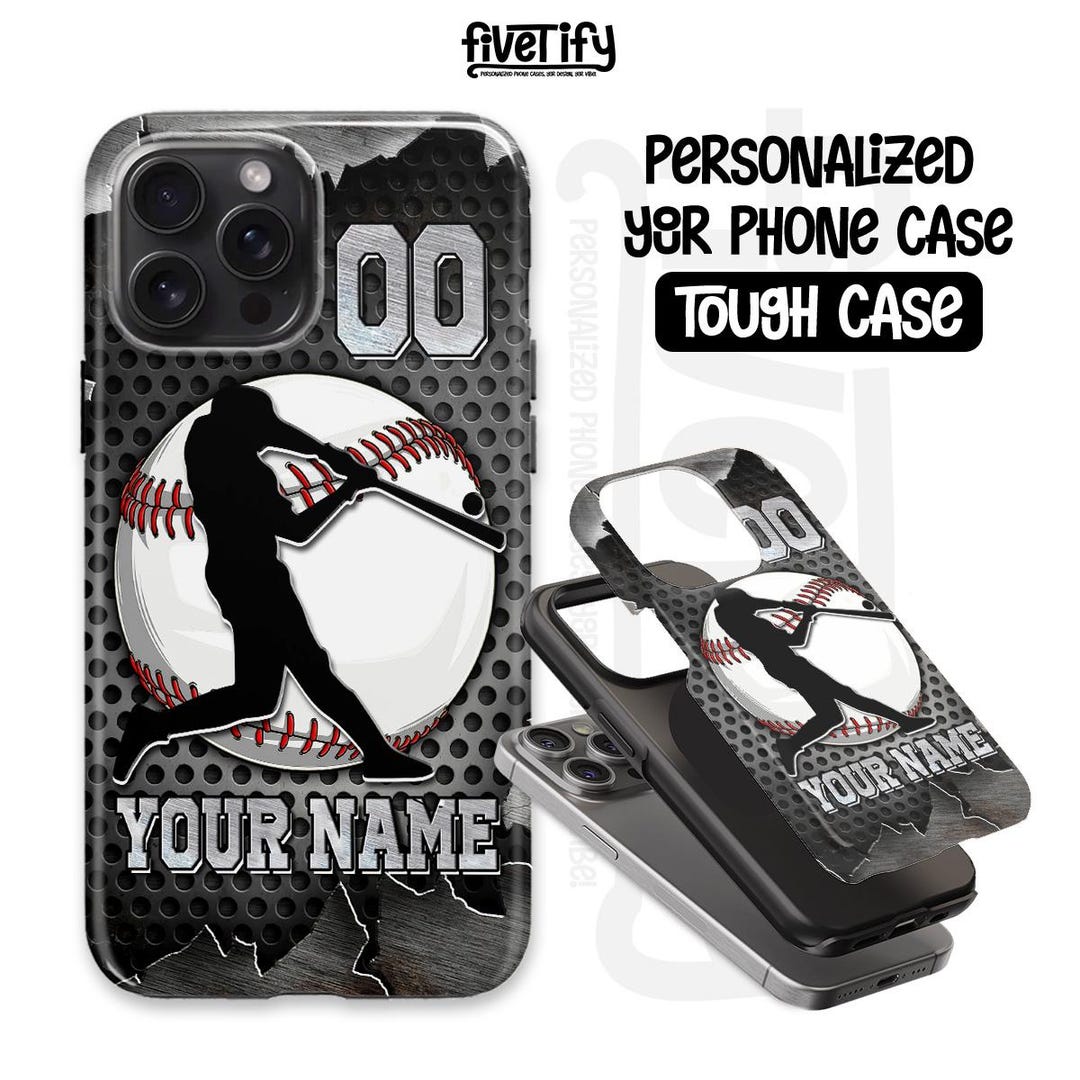 Personalized Baseball Phone Case, Custom Name, Number Player Softball ...