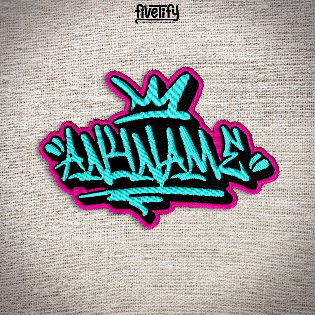 Custom Graffiti Name Embroidered Patch Personalized Graffiti Name ...