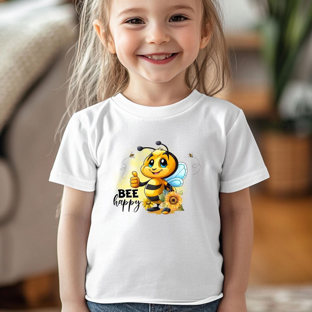Bee Happy T-shirt: Motivational Animal Lover Tee - Etsy