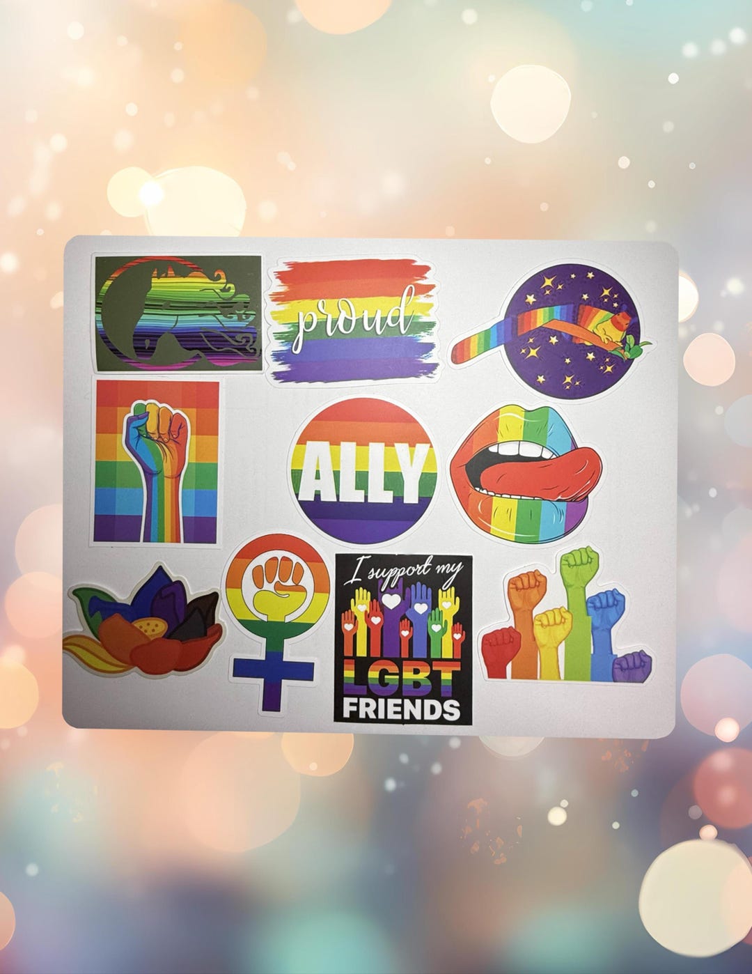 LGBTQ PRIDE Stickers Pride Month Pride Stickers Solidarity Ally ...