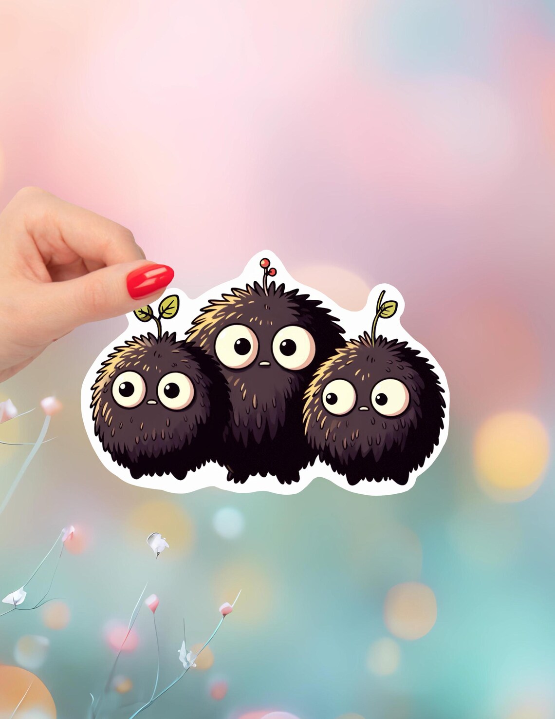 Soot Sprite Fan Art STICKER | Studio Ghibli Decor Trend | 2.5 X 2 ...