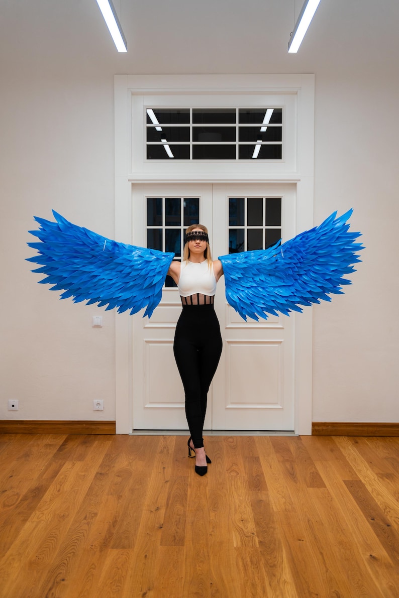 Blue Jay Wings Costume With Tail, Bird Wings, Moveable Wings, Flexible ...