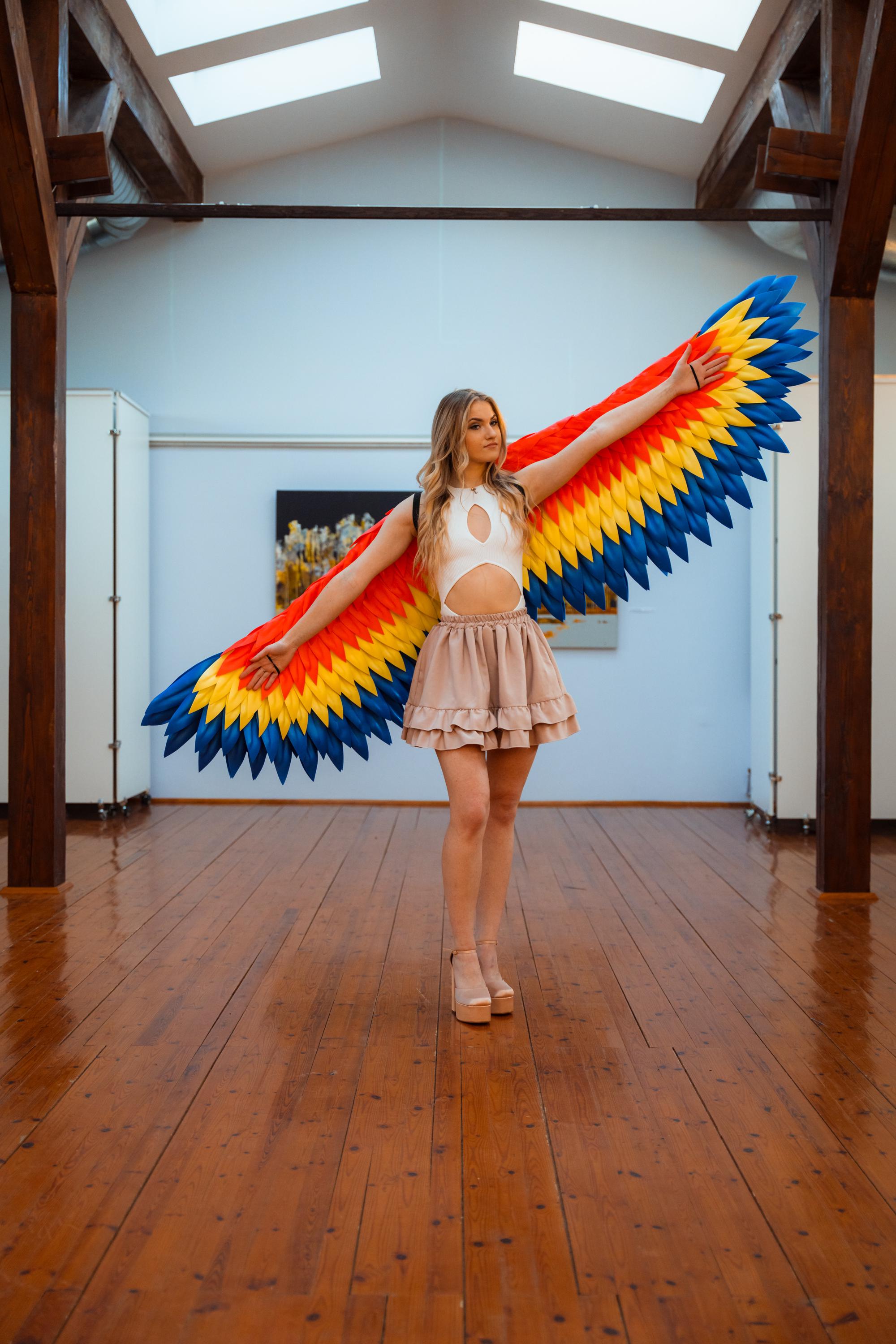 Macaw Costume, Parrot Wings Costume, Movable Wings for Dance - Etsy
