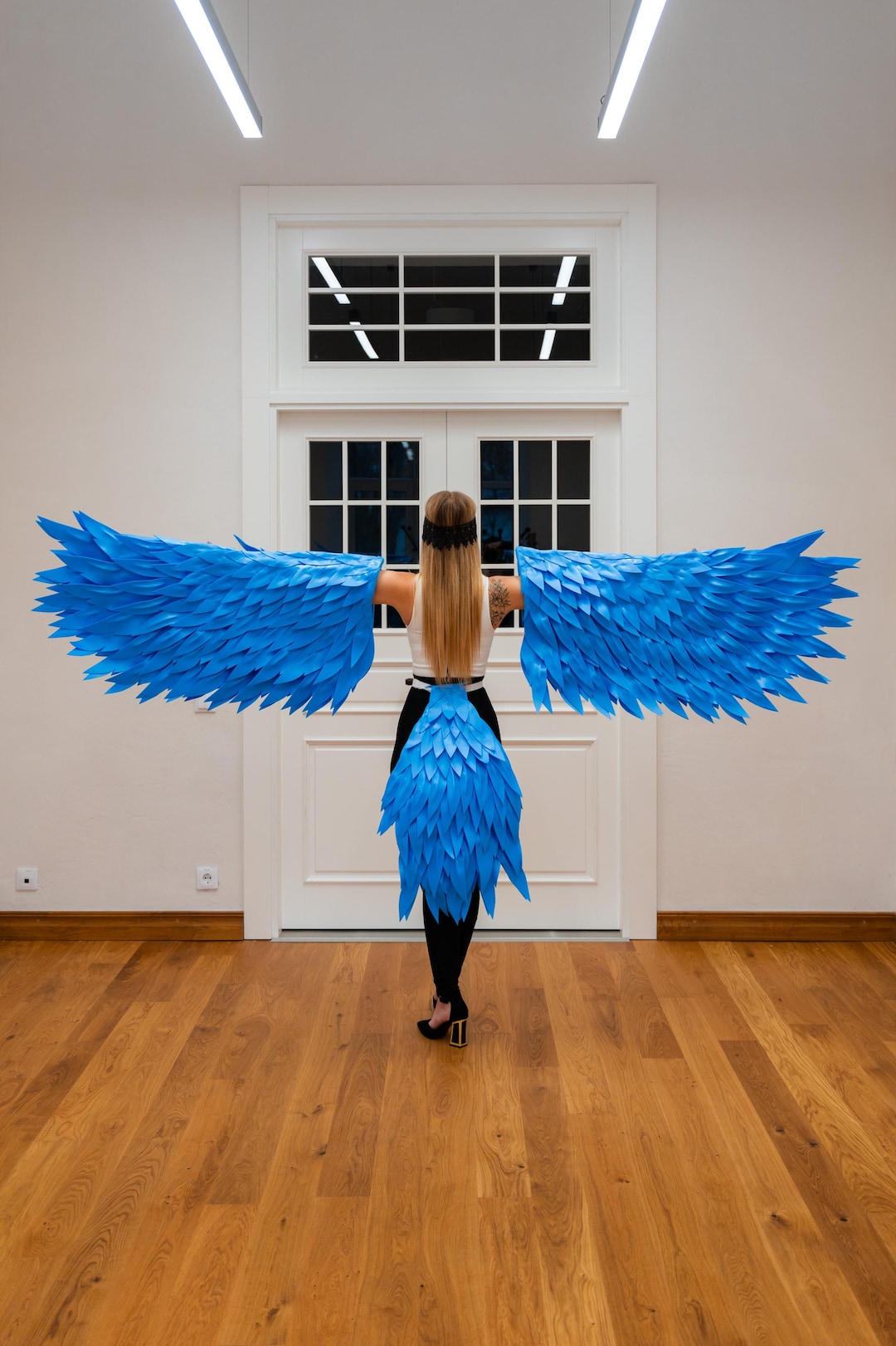 Blue Jay Wings Costume With Tail, Bird Wings, Moveable Wings, Flexible ...