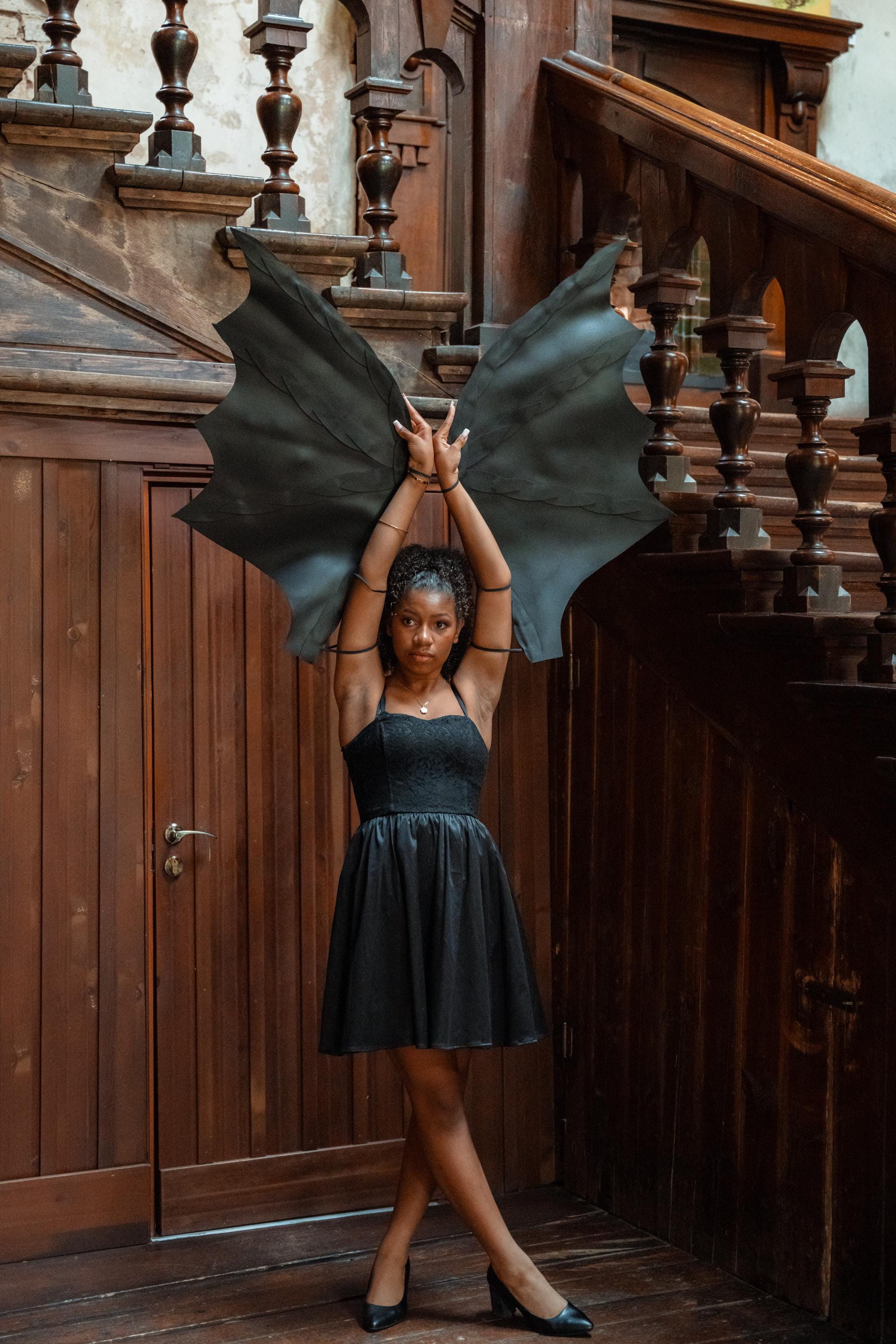 Black Bat Batman Wings, Cosplay Devil Wings for Adult and Kids - Etsy