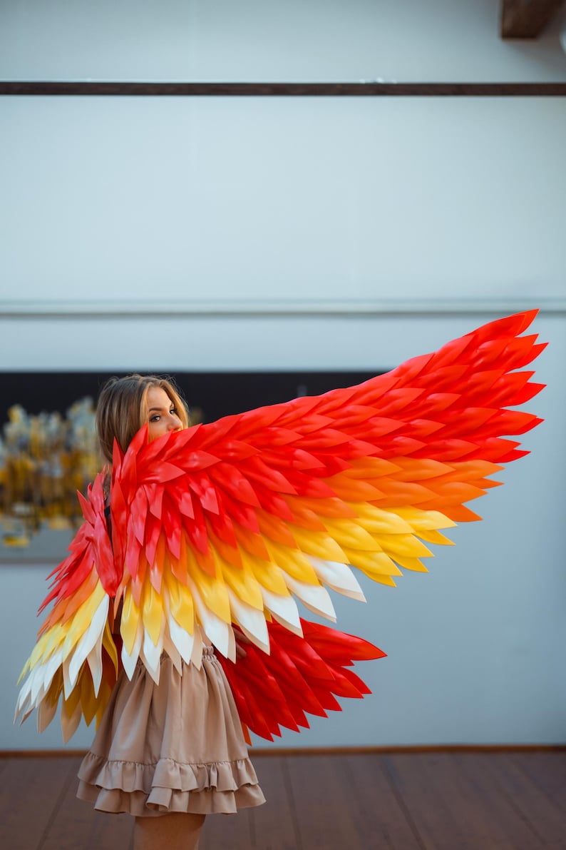 Red Wings for Cosplay Costume, Wings of Fire, Phoenix Cosplay - Etsy