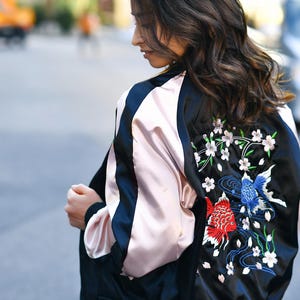 Bomber Jacket Japanese Bomber, Sukajan Silk Bomber, Dragon Jacket ...