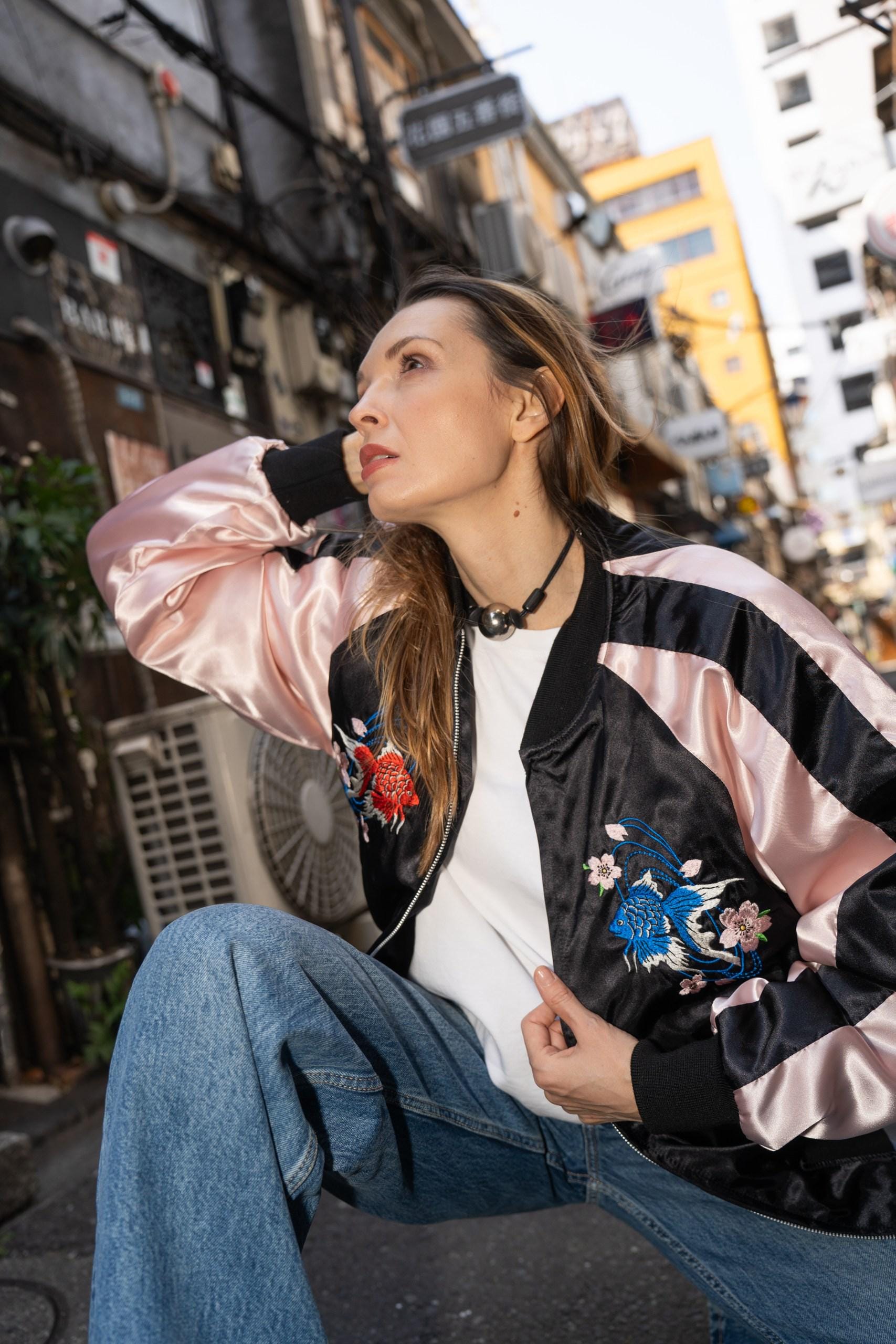 Bomber Jacket Japanese Bomber, Sukajan Silk Bomber, Dragon Jacket ...
