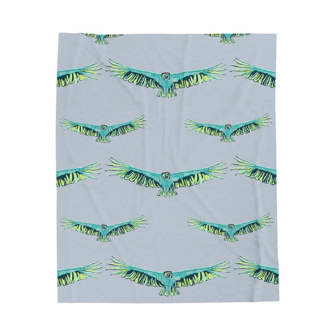 California Condor Velveteen Plush Blanket Cozy Wildlife Throw, Bird ...