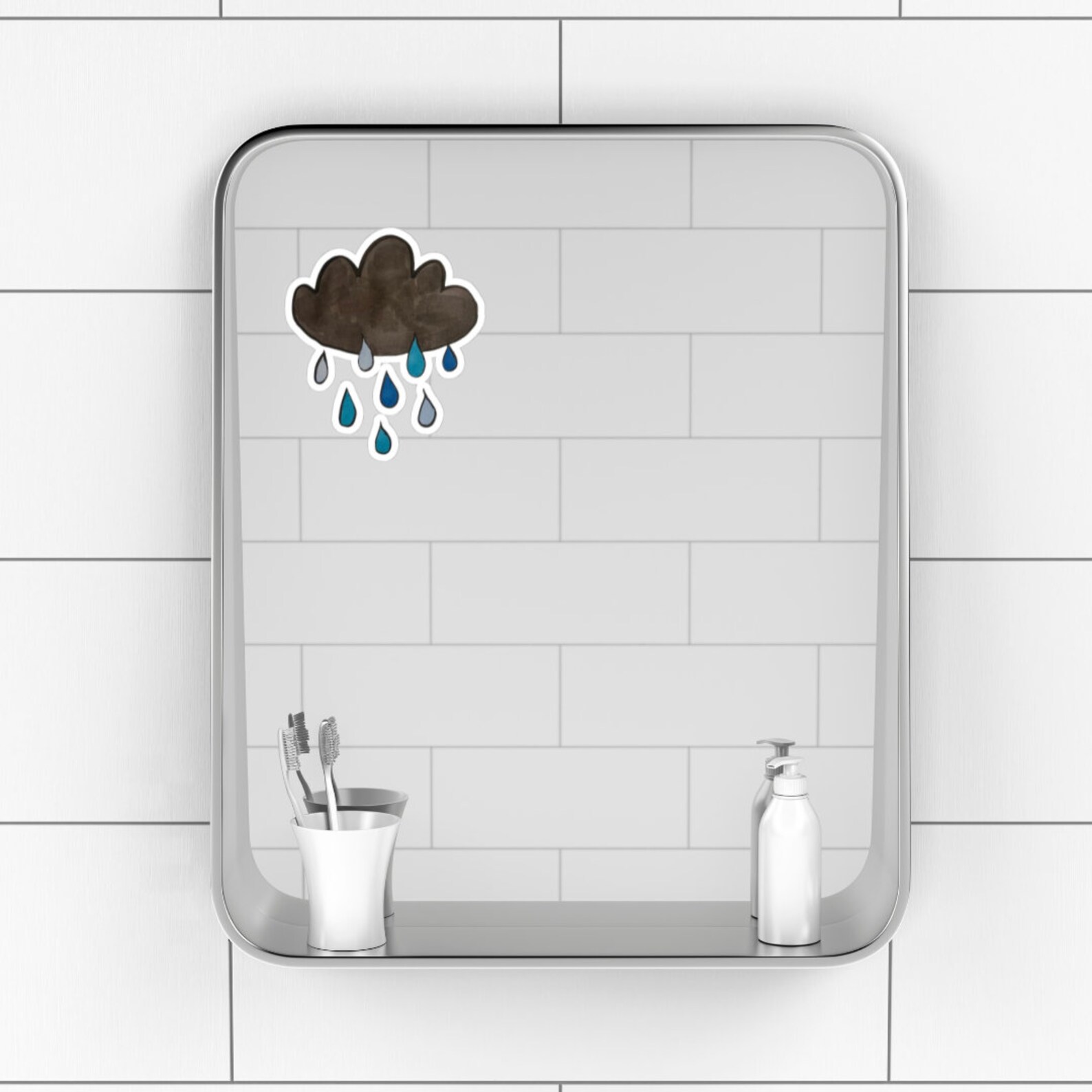 Rain Cloud Sticker: Weatherproof Vinyl Decal - Etsy