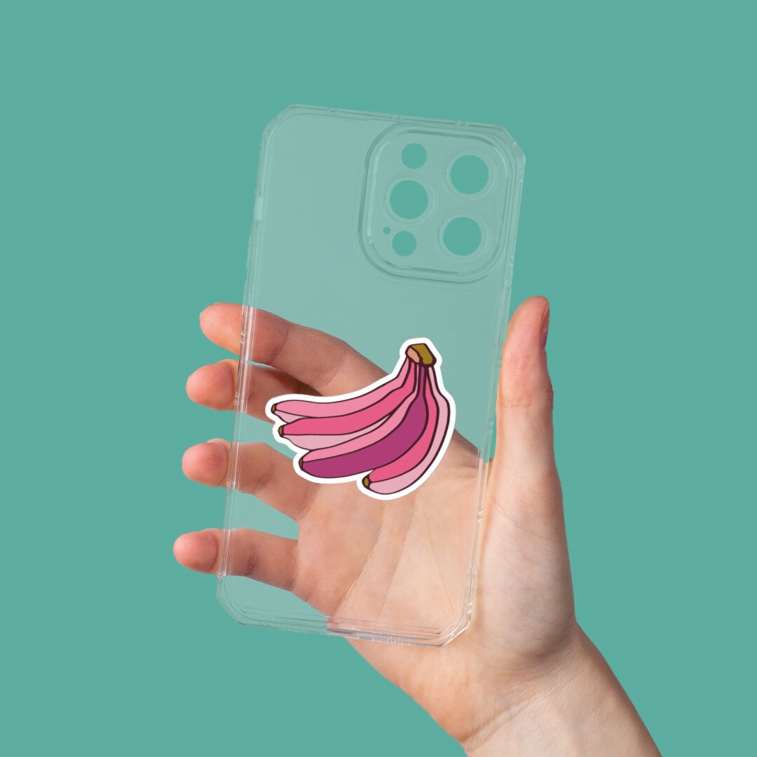 Pink Bananas Sticker / Cheeky Banana Sticker - Etsy