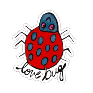 Love Bug Sticker - This Adorable Little Love Bug Will Add Some Charm to ...