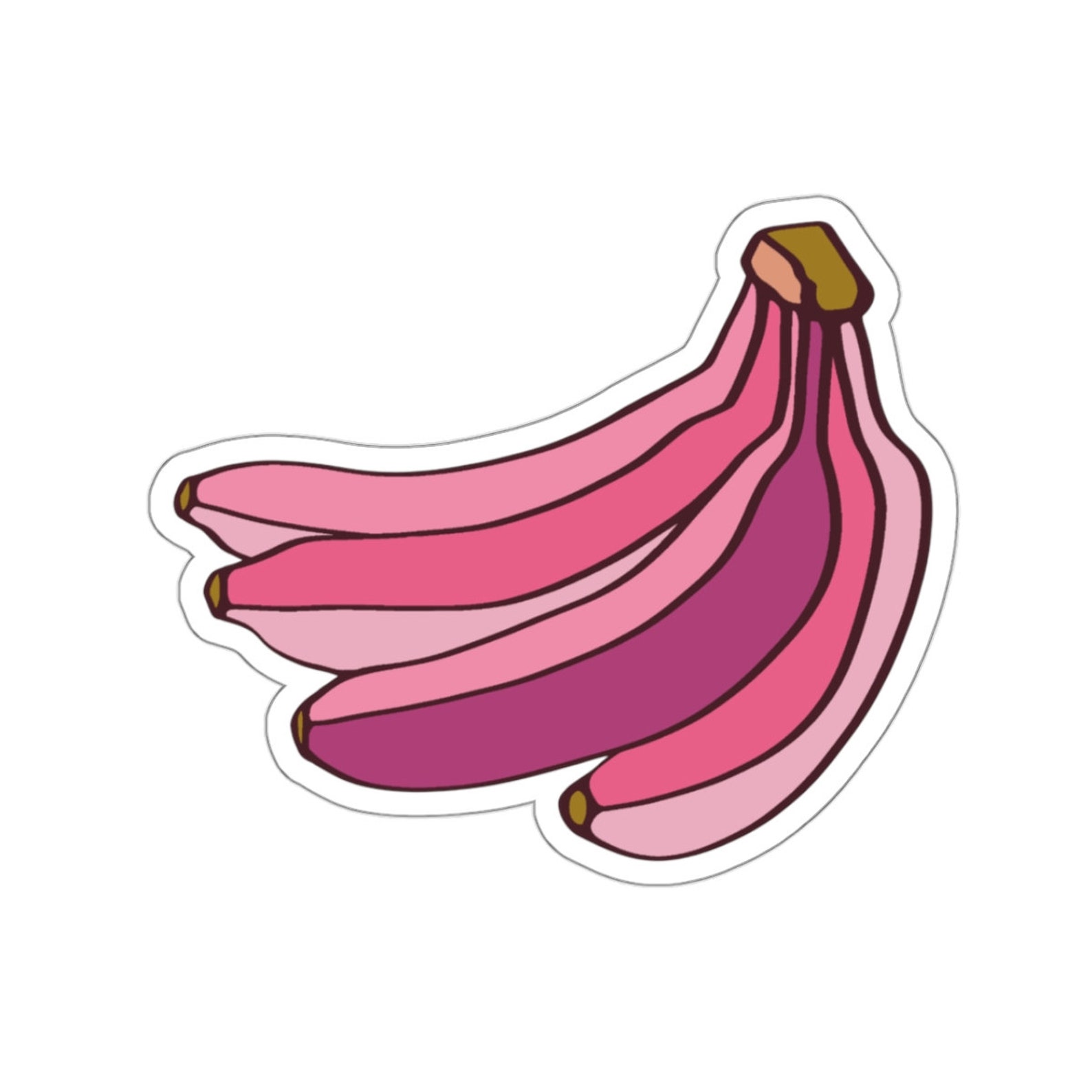 Pink Bananas Sticker / Cheeky Banana Sticker - Etsy