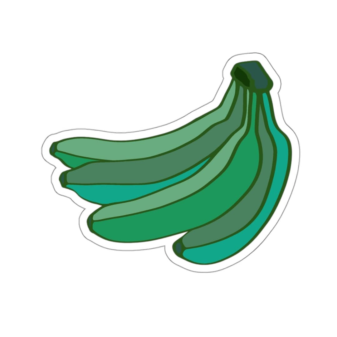 Green Bananas Sticker / Cheeky Banana Sticker - Etsy