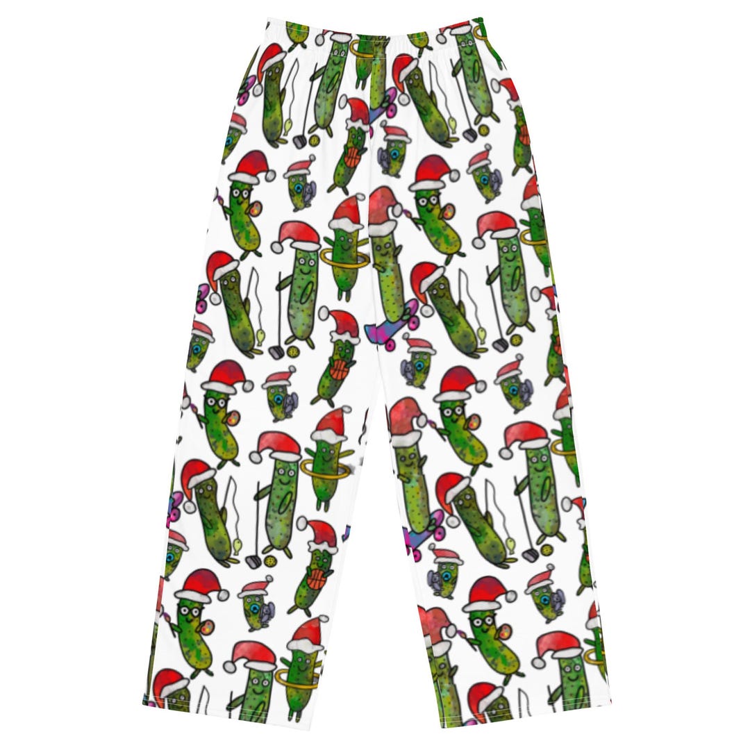 Men’s Xmas Pickle Pajamas, Matching Christmas Family Pajama Pants ...
