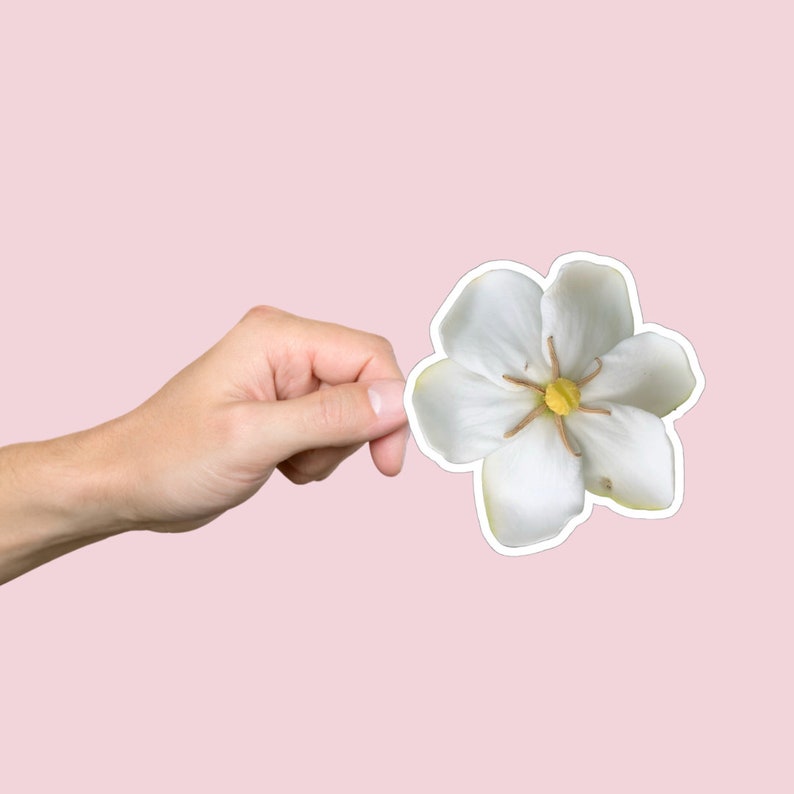 Gardenia Flower Sticker - Etsy