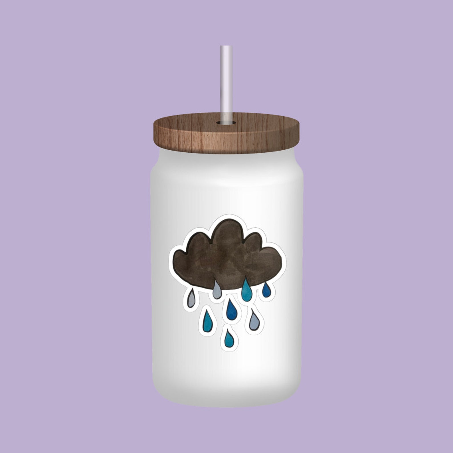 Rain Cloud Sticker: Weatherproof Vinyl Decal - Etsy