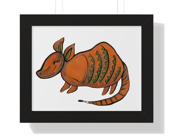 A is for Armadillo Alphabet Illustration Letter A Kids Room Print Kids ...