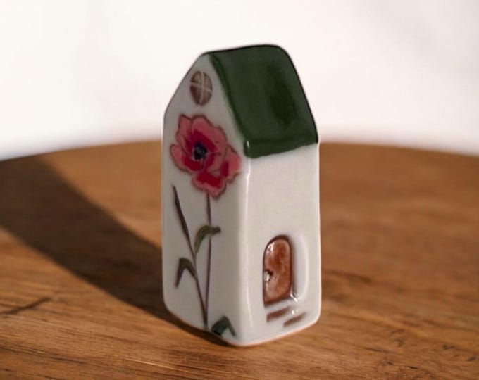 Little Ceramic House // Boho Decor // Tiny House //little Clay House ...