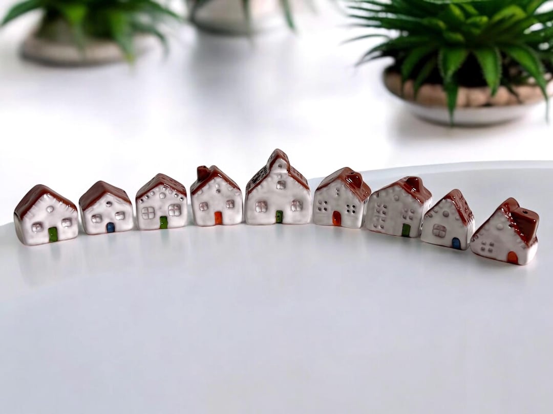 Ceramic Mini Houses Pottery Mini Houses Christmas Gift Home Decor ...