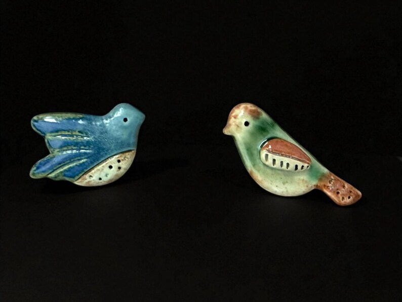 Love Birds Ceramic Magnet: Handmade Porcelain Magnet - Etsy