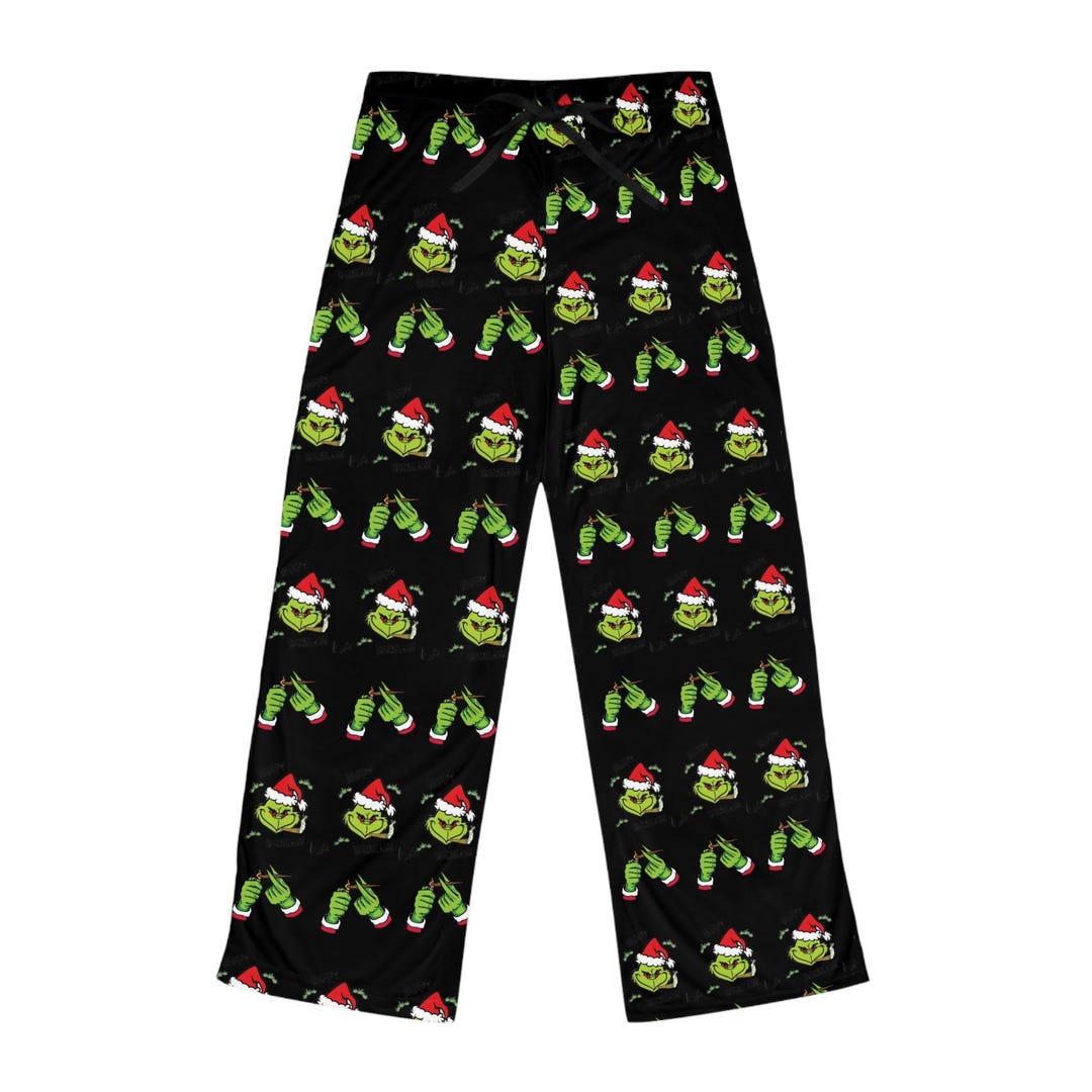 Grinch Blunt Pajama Pants, Grinch Weed Pajamas, Grinch Couple Pajamas ...