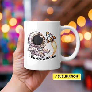 Chibi Space Astronaut Positive Affirmation PNG Stickers, Galaxy ...