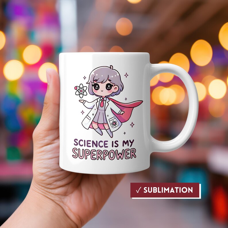 Kawaii Nerdy Science Stickers, Funny Uplifting Inspiring Quote, Science ...
