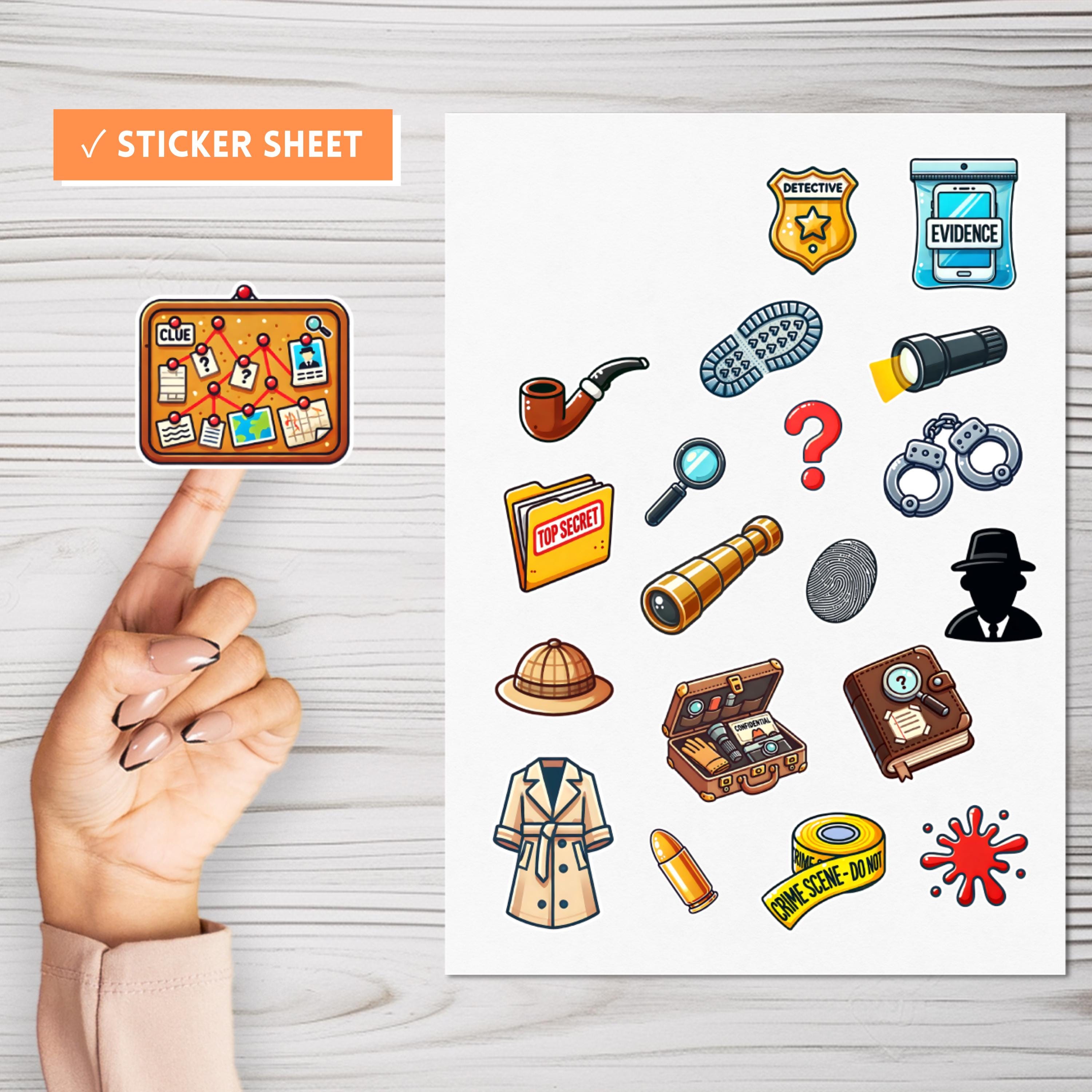 True Crime Detective PNG Stickers, Private Investigator & Police ...