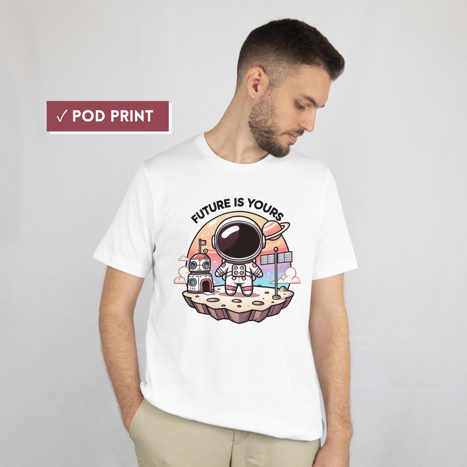 Chibi Space Astronaut Positive Affirmation PNG Stickers, Galaxy ...