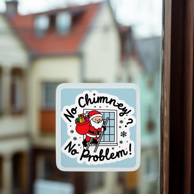 Santa Claus Funny Pun Affirmation PNG Stickers, Fun Quirky Motivational ...