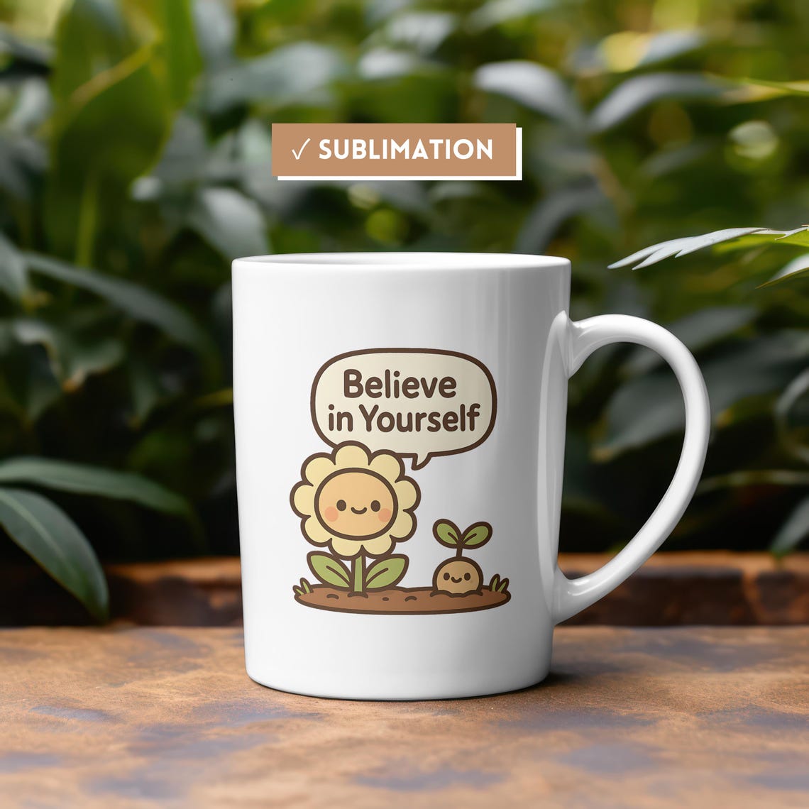 Cute Nature Positivity Motivation Stickers, Growth Affirmation Quotes ...