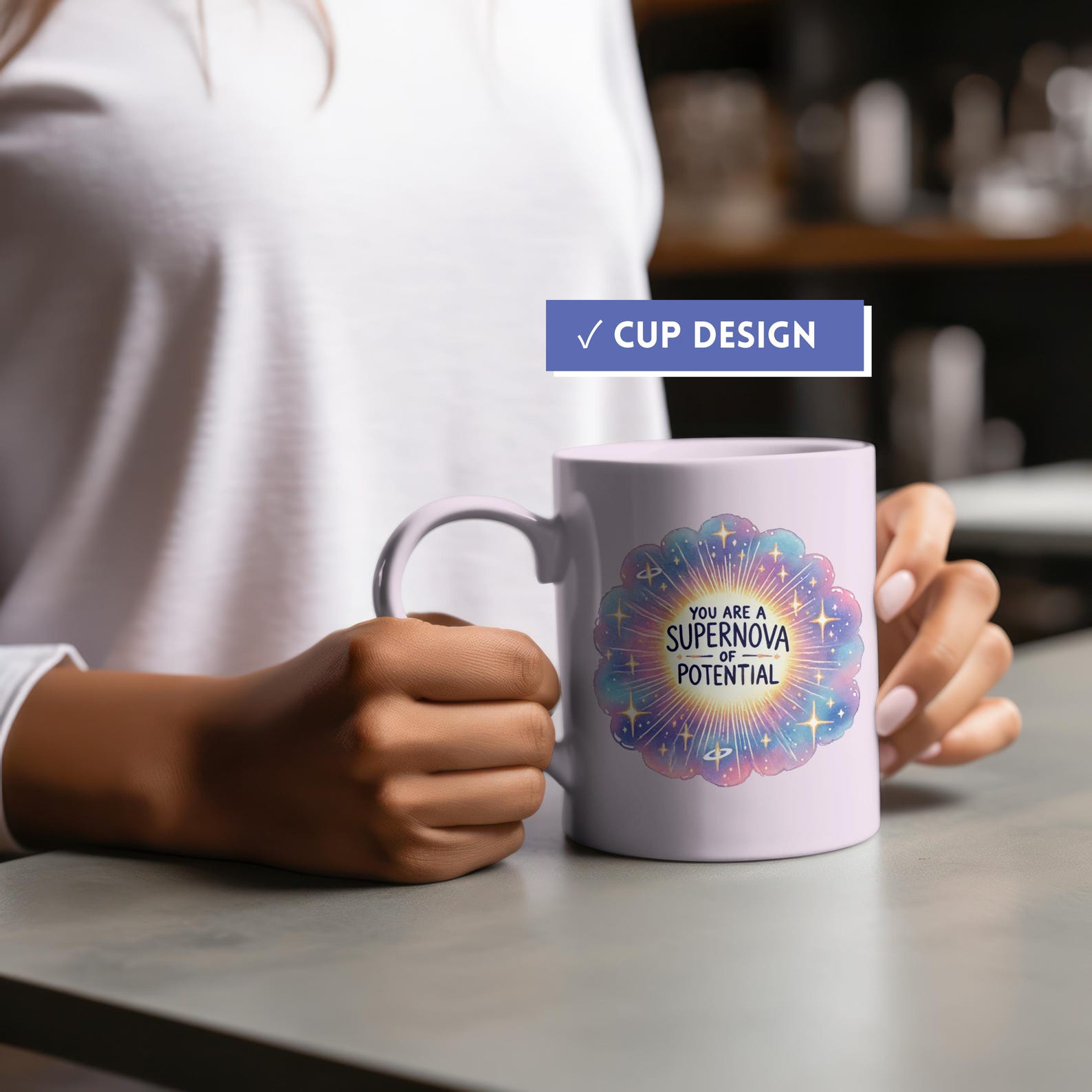 Growth Mind Galaxy and Star Sticker, Positive Inspiring and Encouraging ...