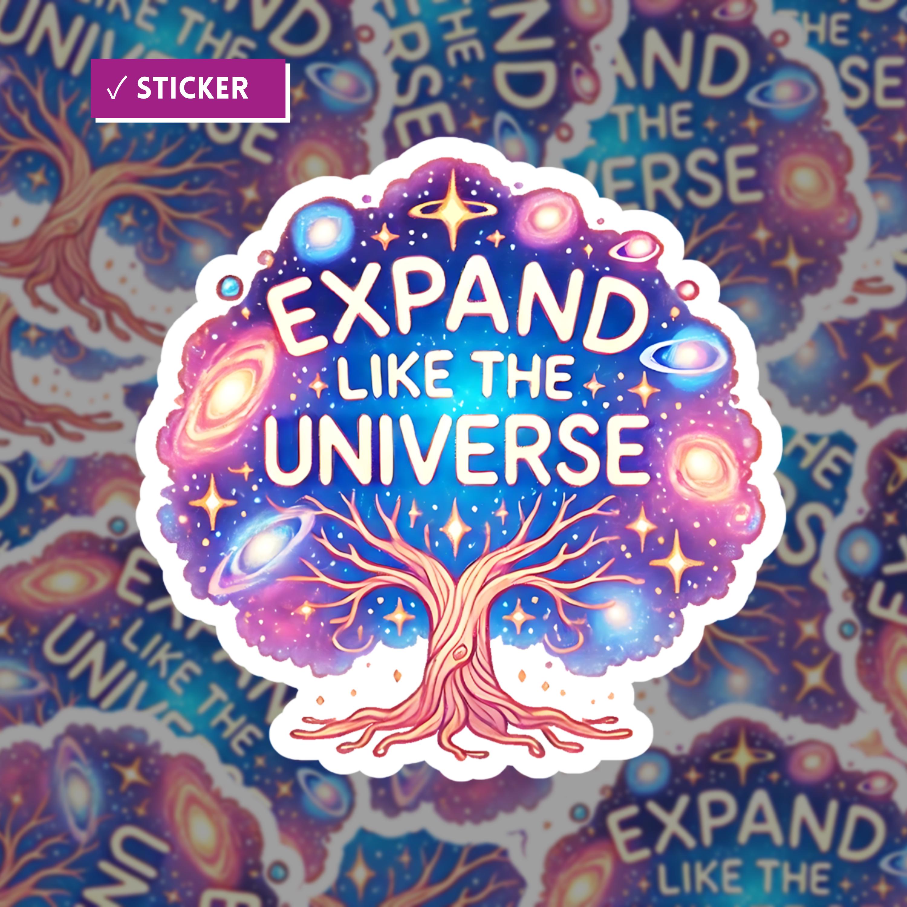 Growth Mind Galaxy and Star Sticker, Positive Inspiring and Encouraging ...