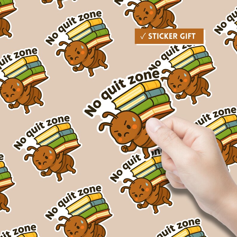 Kawaii Study & Homework Motivation Quote Stickers, Exam Prep ...