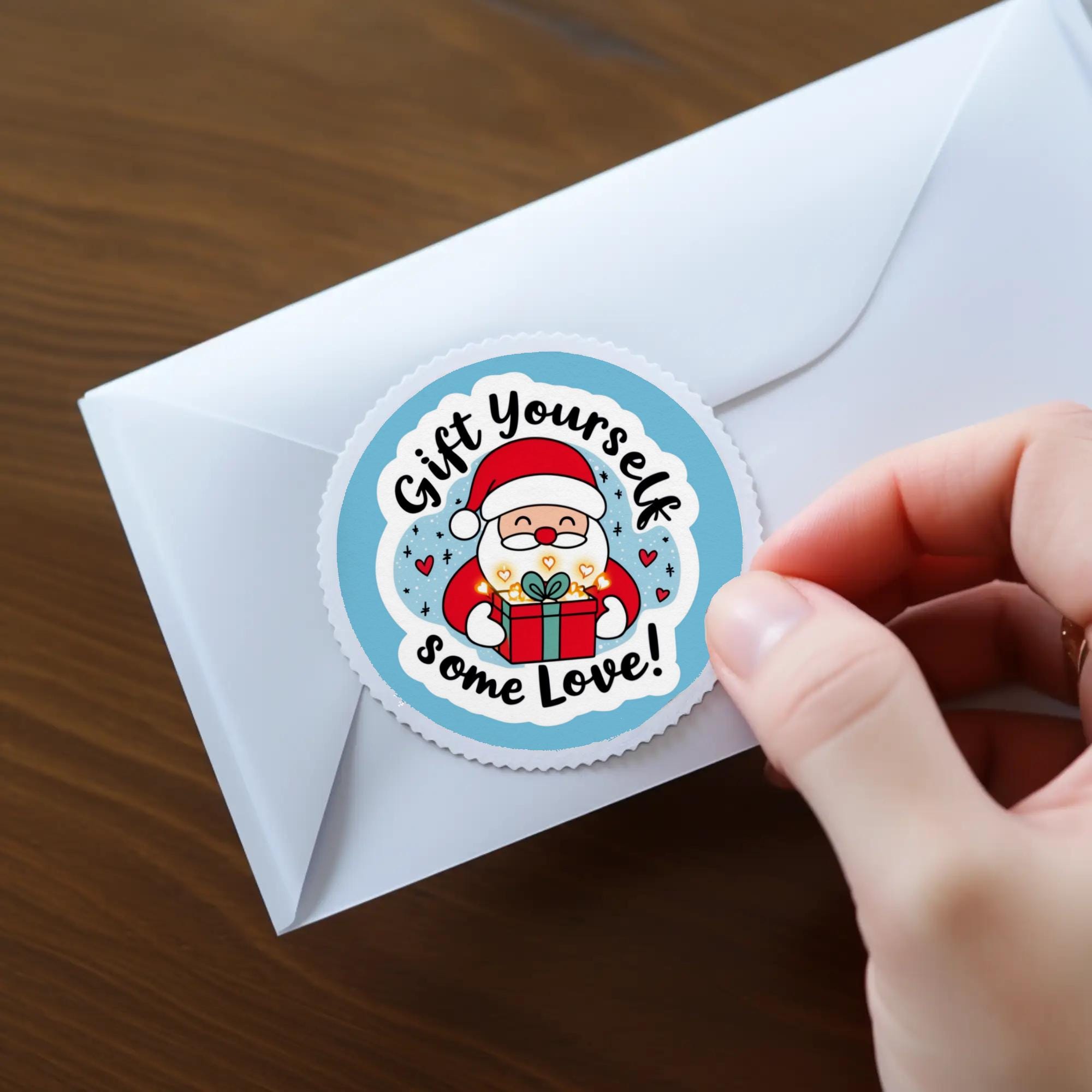 Santa Claus Funny Pun Affirmation PNG Stickers, Fun Quirky Motivational ...