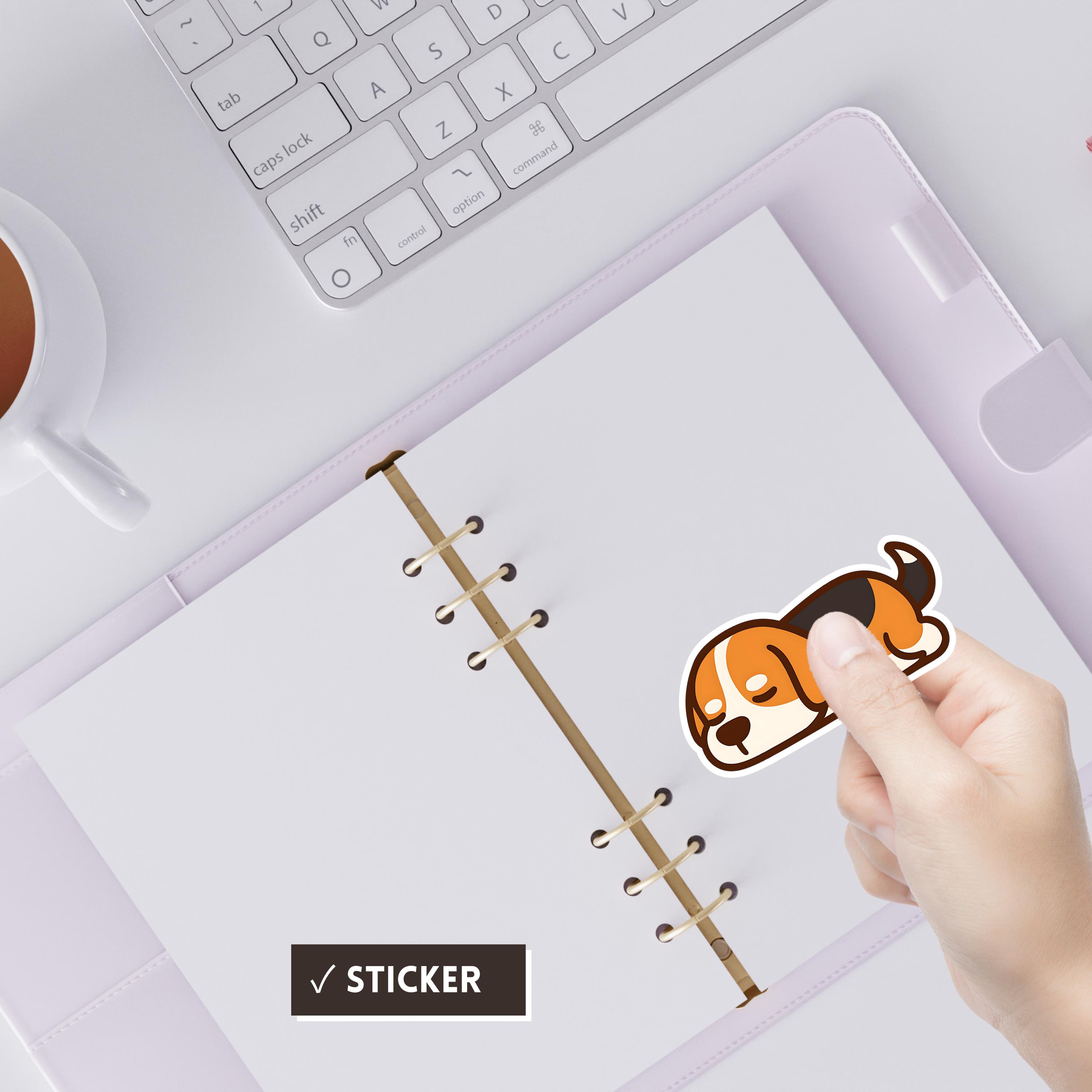 Chibi Dog Sleeping Stickers, Dog Breeds Pet PNG Clipart, Kawaii Dog ...