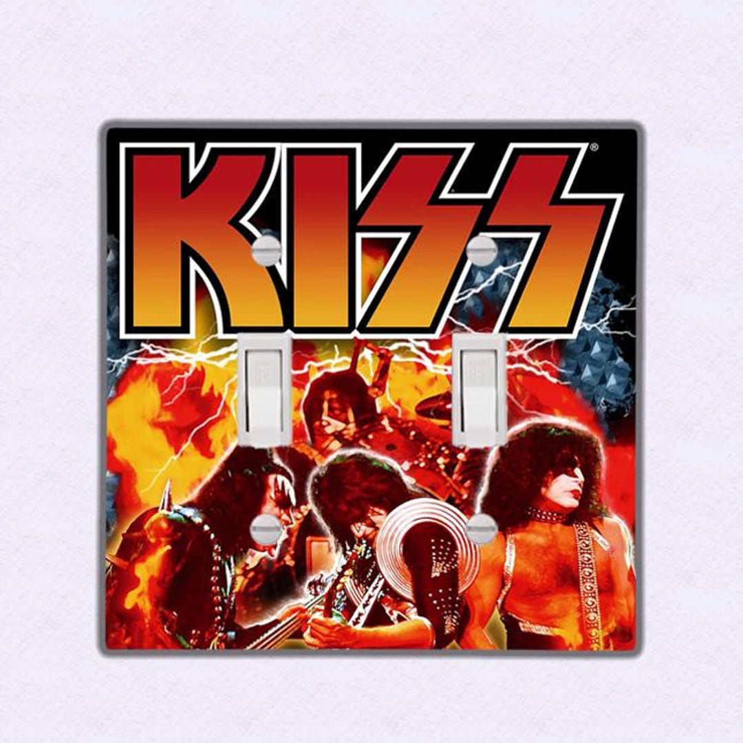 KISS Retro Poster Light Switch Cover Toggle, Rocker or Outlet Duplex ...