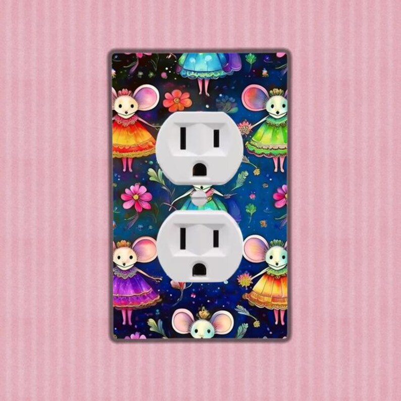 Ballerina Mice in Dressers Little Girls Room Light Switch Toggle ...