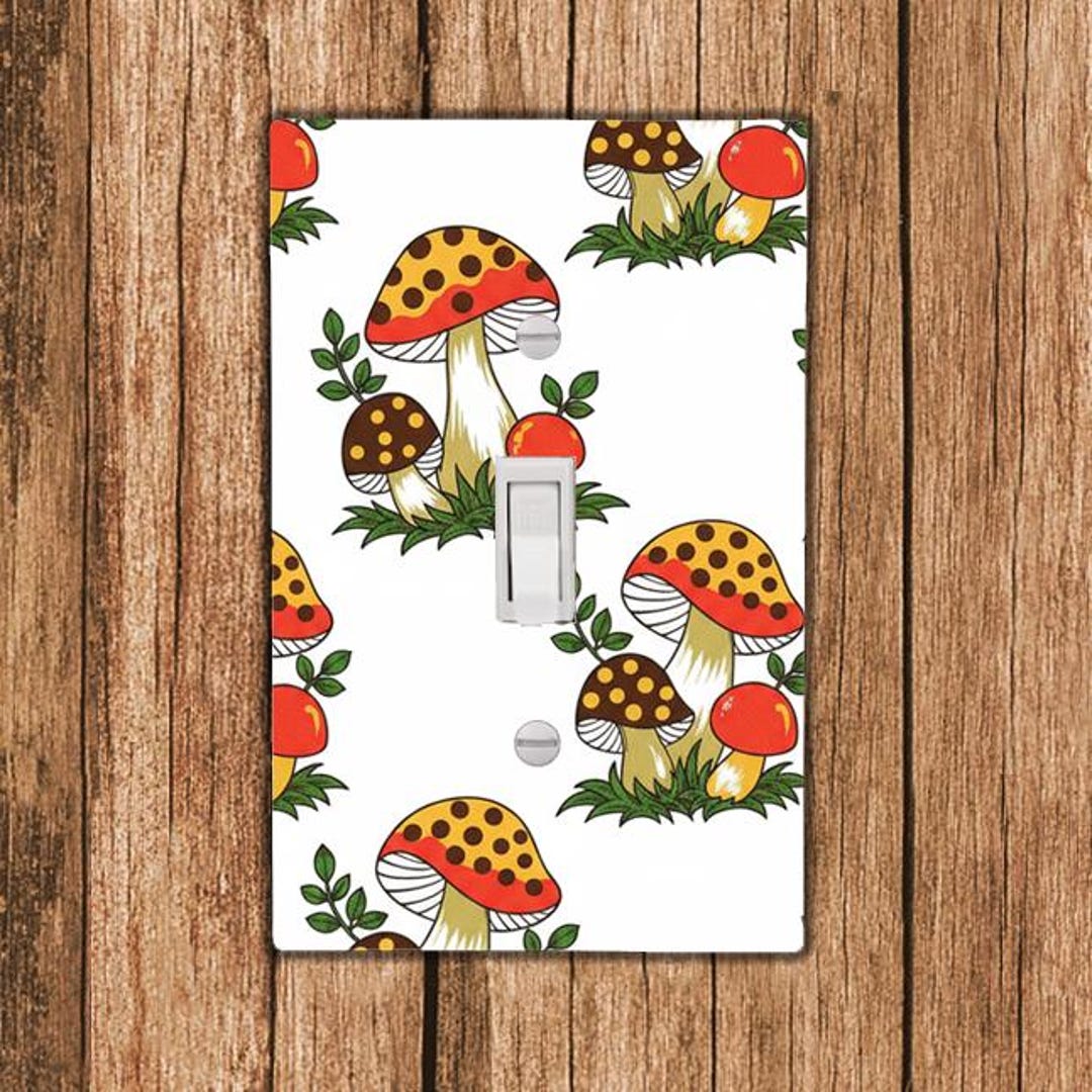 Vintage Merry Mushroom Light Switch Toggle, Rocker or Outlet Duplex ...