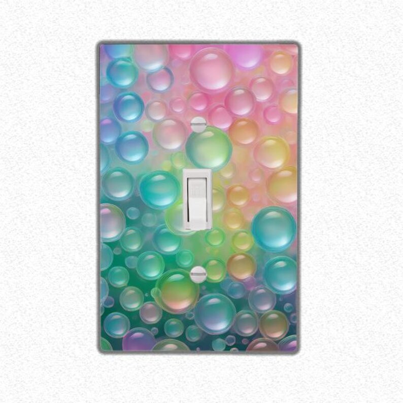 Pastel Bubble Bath Time Light Switch Toggle, Rocker or Outlet Duplex ...