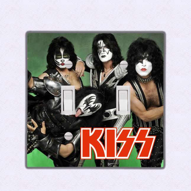 KISS Band Green Light Switch Cover Toggle, Rocker or Outlet Duplex ...
