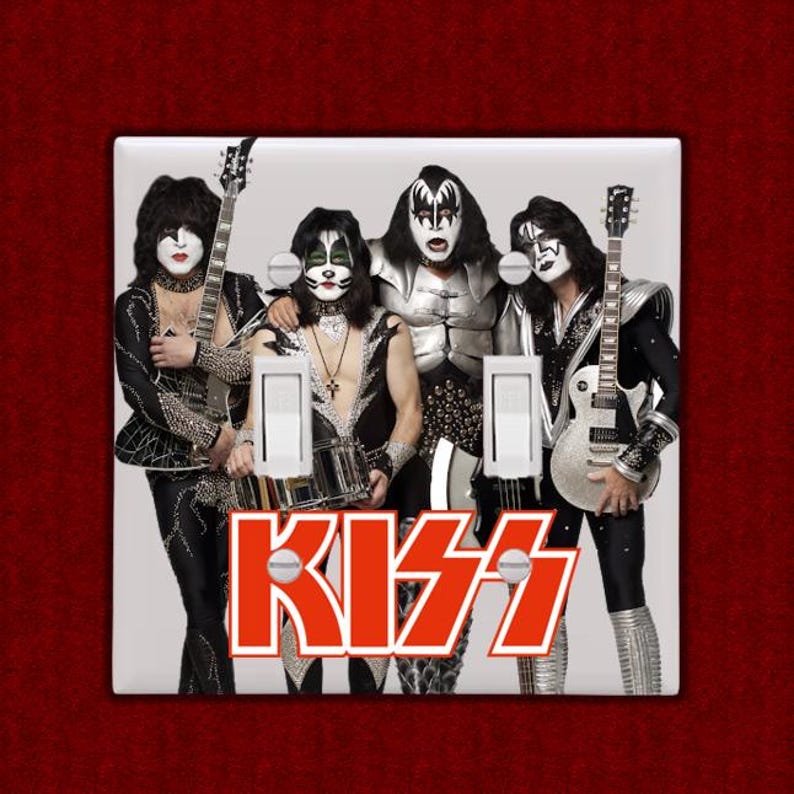 KISS Hard Rock Band Light Switch Cover Toggle, Rocker or Outlet Duplex ...