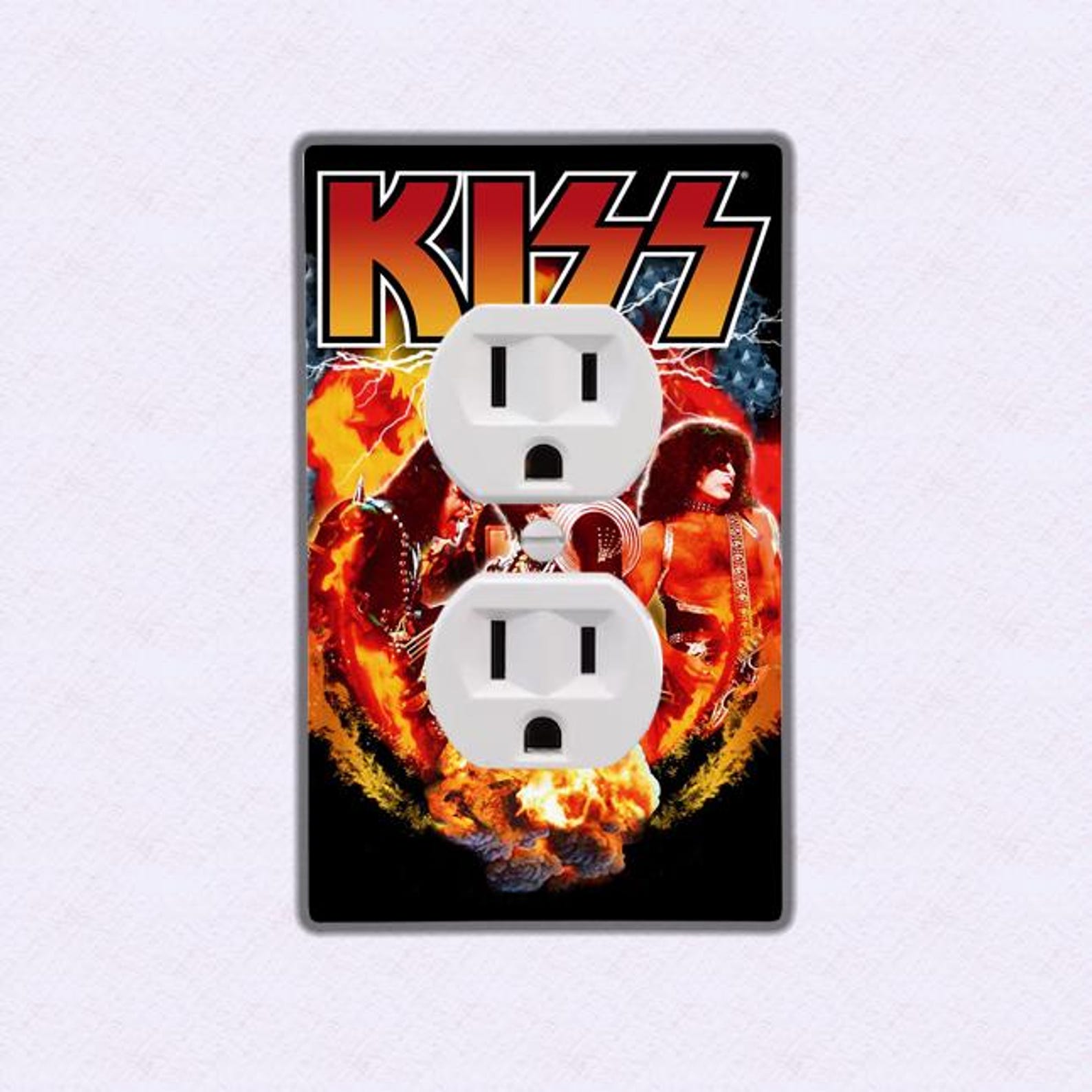 KISS Retro Poster Light Switch Cover Toggle, Rocker or Outlet Duplex ...