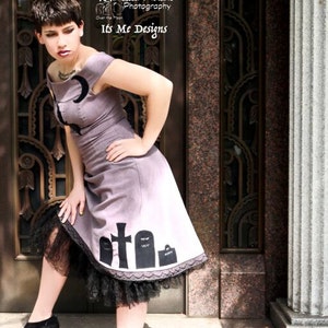 Grave Yard Cemetery Dress Size7 Crinoline Stage Wear Goth Prom Goth ...