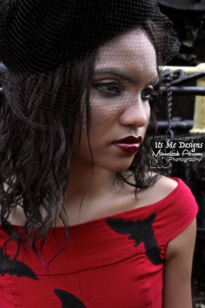 Black Bat Party Dress Size 3 Red Goth Prom Party Goth Wedding Goth ...